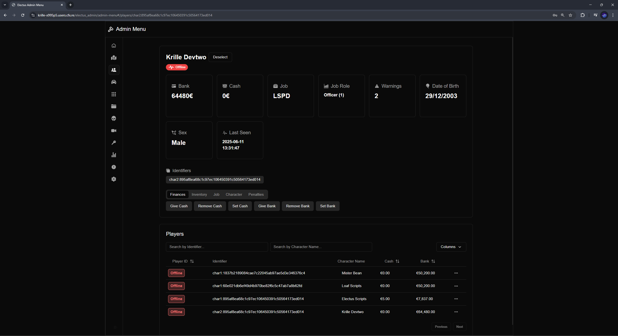 FiveM Admin Script | Electus Scripts